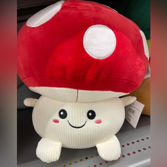 T.J.Maxx | Toys | Red Mushroom Toadstool Adorable Squishy Plush Nwt ...